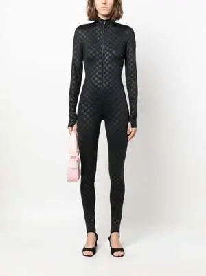 MISBHV Monogram Zip-up Ski Jumpsuit