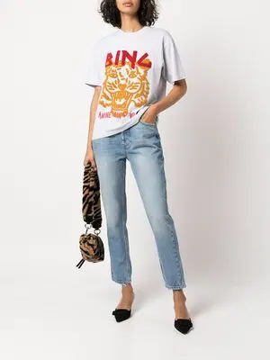 ANINE BING Tiger Tee Oversized T-shirt