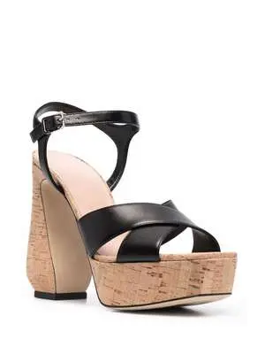 SERGIO ROSSI 90mm Sculptured-heel Platform Sandals