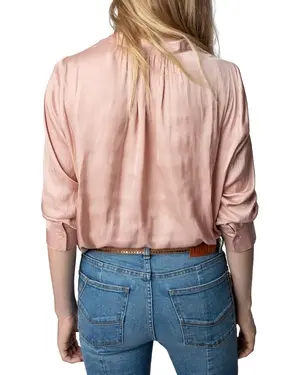 Zadig&Voltaire Tink Satin Blouse - Blush