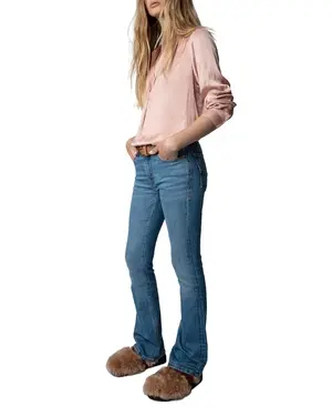 Zadig&Voltaire Tink Satin Blouse - Blush