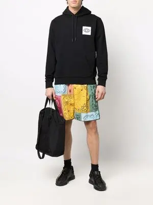 COUNTY OF MILAN Logo-patch Cotton Hoodie