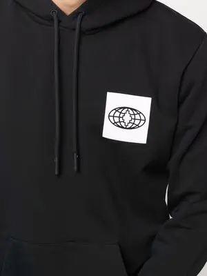 COUNTY OF MILAN Logo-patch Cotton Hoodie