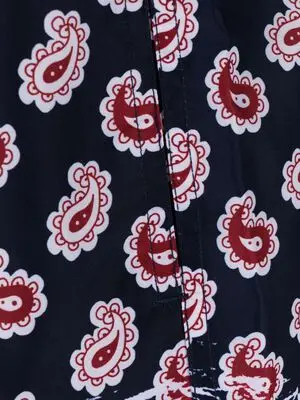Etro Paisley-print Swim Shorts - Blue