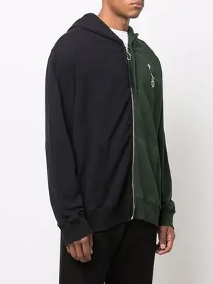 Raf Simons Color-block Zip-up Hoodie