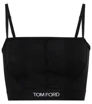 TOM FORD Logo Bralette - Black