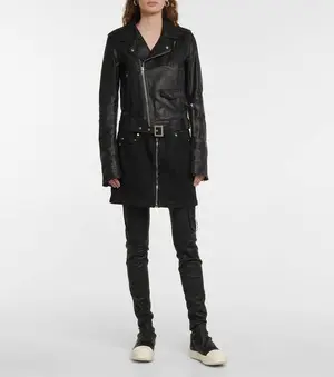 Rick Owens Stocking Over-the-knee Leather Boots - Black