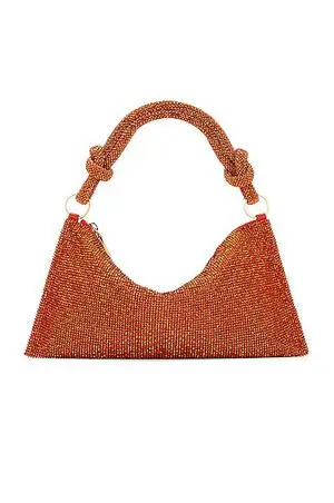 Cult Gaia Cult Gaia Hera Nano Shoulder Bag In Metallic Gold Poppy