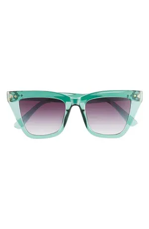 Bp. BP. 50mm Cat Eye Sunglasses Clear Green