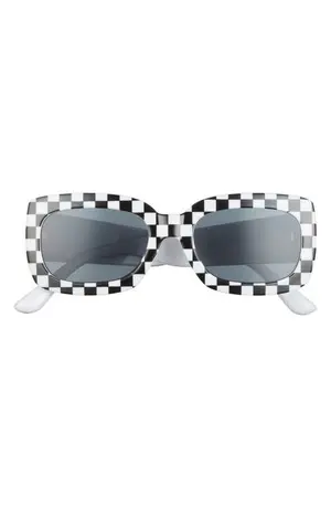Bp. BP. Rectangle Sunglasses Black- White Check