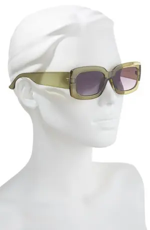 Bp. Rectangle Sunglasses - Clear Green