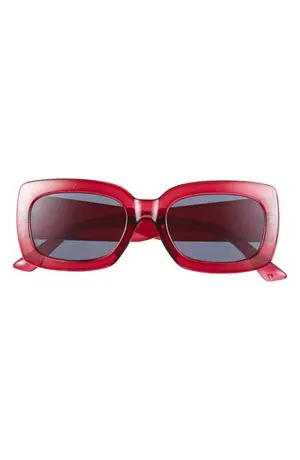 Bp. BP. Rectangle Sunglasses Clear Red