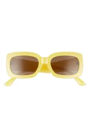 Bp. BP. Rectangle Sunglasses Milky Yellow