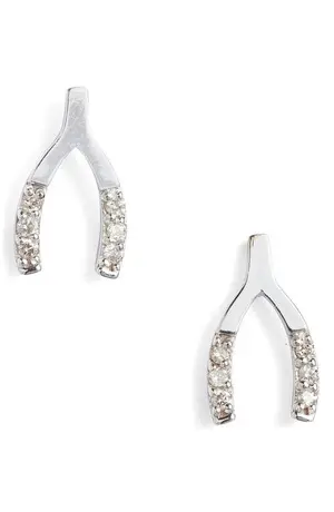 SET & STONES Florence Diamond Stud Earrings White Gold