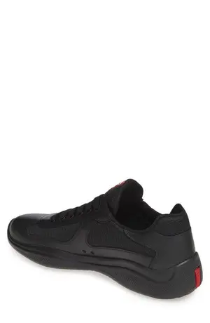 Prada America’s Cup Leather Sneakers - Nero Black