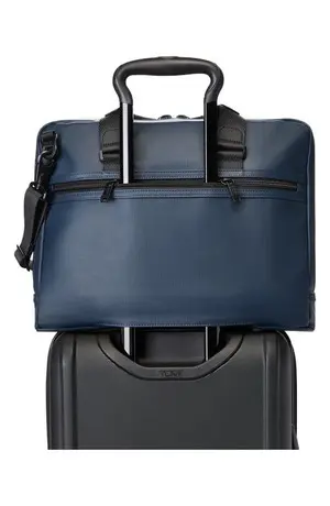 Tumi Academy Briefcase - Navy Coated Canvas