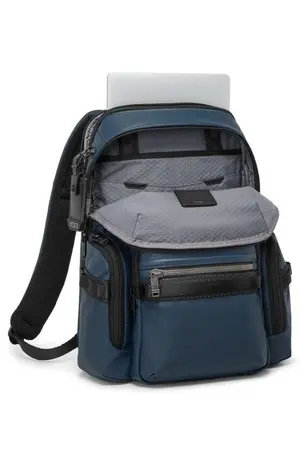 Tumi Alpha Bravo Navigation Backpack - Navy Coated Canvas