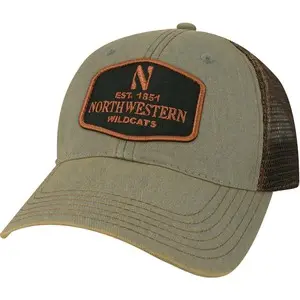 Our Legacy Northwestern Wildcats Practice Old Favorite Trucker Snapback Hat - Gray