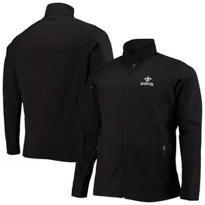 DUNBROOKE New Orleans Saints Sonoma Softshell Full-zip Jacket - Black