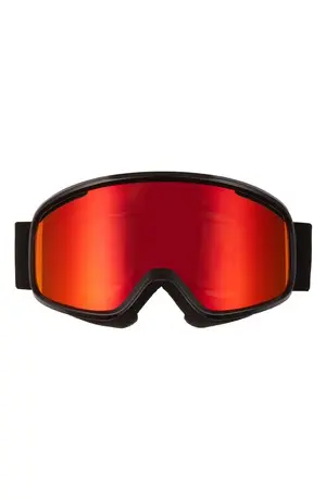 SMITH Vogue 185mm Snow Goggles - Black/ Red Sol-x Mirror