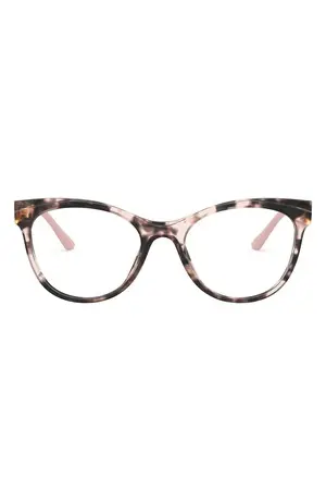 Prada 53mm Butterfly Eyeglasses - Pink Havana