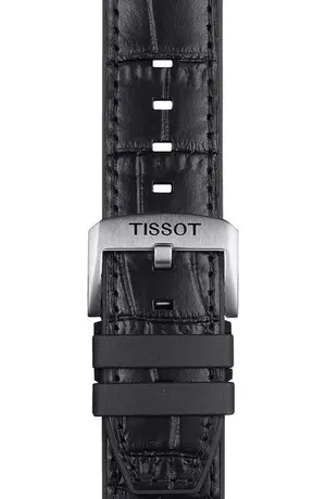 TISSOT 22mm Croc Embossed Leather Watch Strap
