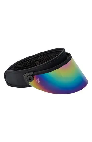 BLUESTONE SUNSHIELDS Bluestone Sunshields Shorty Lux Visor Black/rainbow