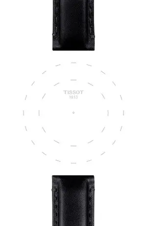 TISSOT 20mm Leather Strap Watch