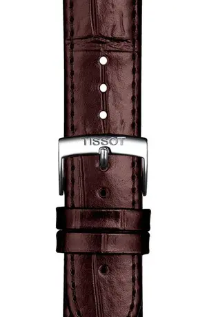 TISSOT 20mm Croc Embossed Leather Watchband