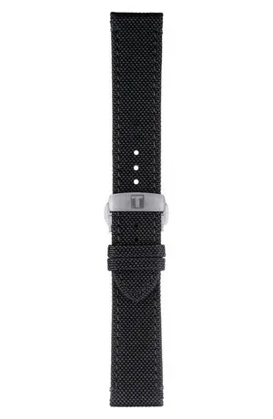 TISSOT 21mm Fabric Watch Strap - Anthracite
