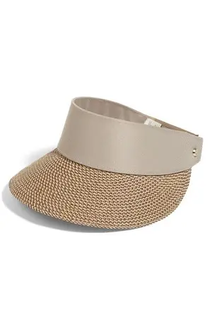 Eric Javits Eric Javits Squishee Straw Champ Visor Bark