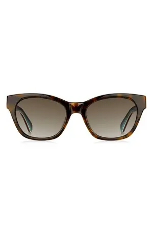 Kate Spade New York Kate Spade New York Jerris Cat Eye Sunglasses Havana/blue