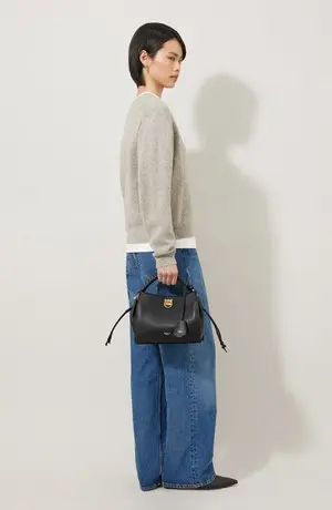 Mulberry Small Iris Top Handle Bag - Black