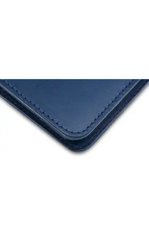 Bosca Leather Bifold Wallet - Blue