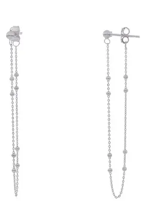 Bony Levy 14k Gold Chain Drop Earrings White Gold