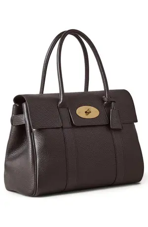 Mulberry Bayswater Leather Satchel - Ebony