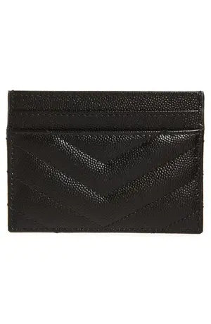 Saint Laurent Monogram Leather Card Case