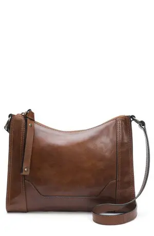 THE FRYE COMPANY Melissa Leather Crossbody Bag - Cognac