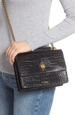 Kurt Geiger Shoreditch Croc-effect Crossbody Bag