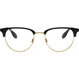 Ray-ban 53mm Square Optical Glasses - Black/gold