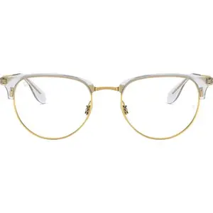Ray-ban 53mm Square Optical Glasses - Gold
