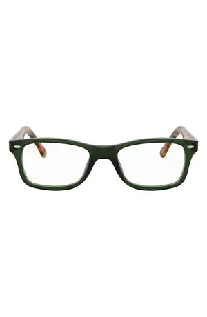 Ray-ban Ray-Ban 53mm Square Optical Glasses Opal Green