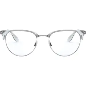 Ray-ban Ray-Ban 53mm Square Optical Glasses Silver
