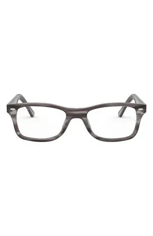 Ray-ban Ray-Ban 53mm Square Optical Glasses Striped Grey