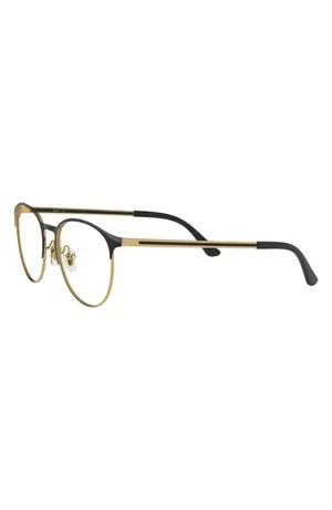 Ray-ban 51mm Optical Glasses - Gold/ Black