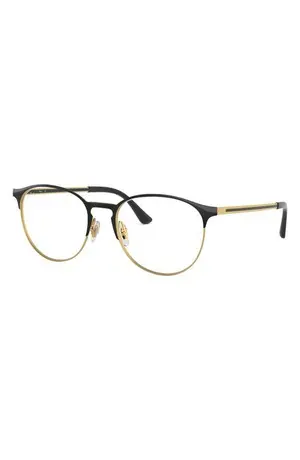Ray-ban 51mm Optical Glasses - Gold/ Black
