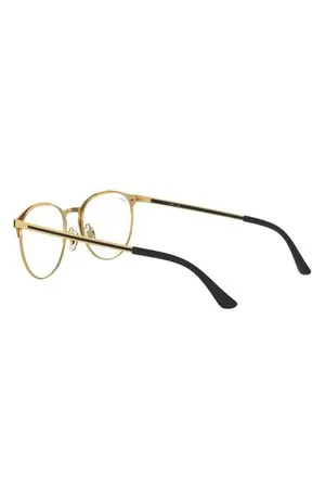 Ray-ban 51mm Optical Glasses - Gold/ Black