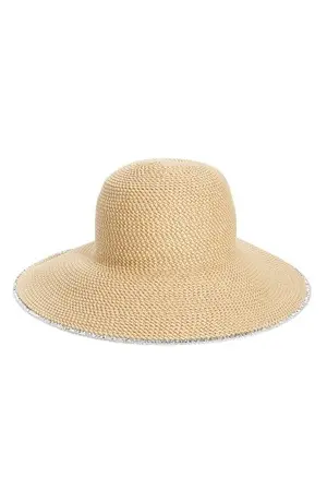 Eric Javits Eric Javits Hampton Squishie Sun Hat Peanut/ Silver
