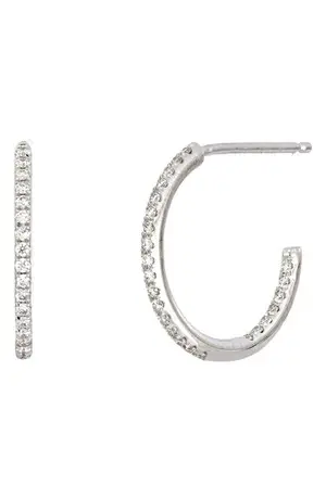 Bony Levy 18k Gold Diamond Hoop Earrings - 18kw