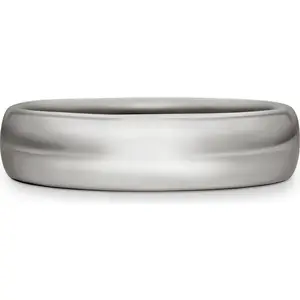 David Yurman Dy Classic Band Ring - White Gold